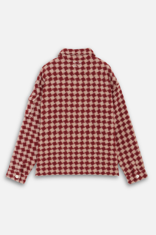 MILITARY CHECK JACKET - RED - MLVINCE